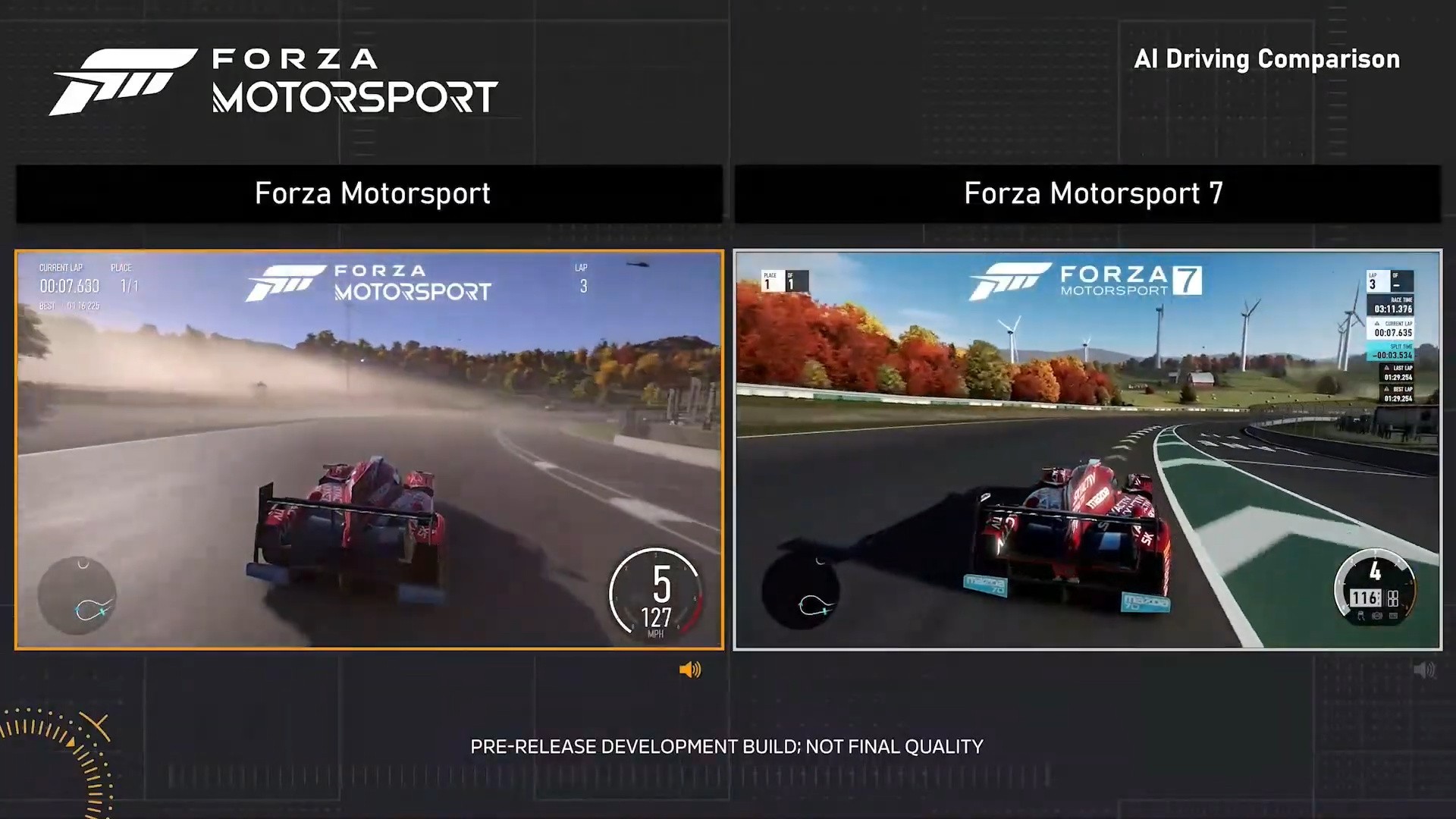 Forza Motorsport New Gameplay Footage Shows Direct Comparison To Forza 7 | Pure Xbox