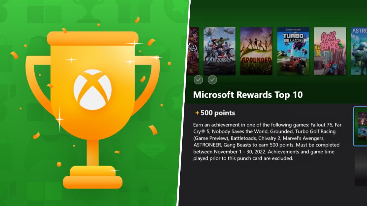 Microsoft Rewards: How To Complete November 2022's 'Top 10' Xbox Punch ...